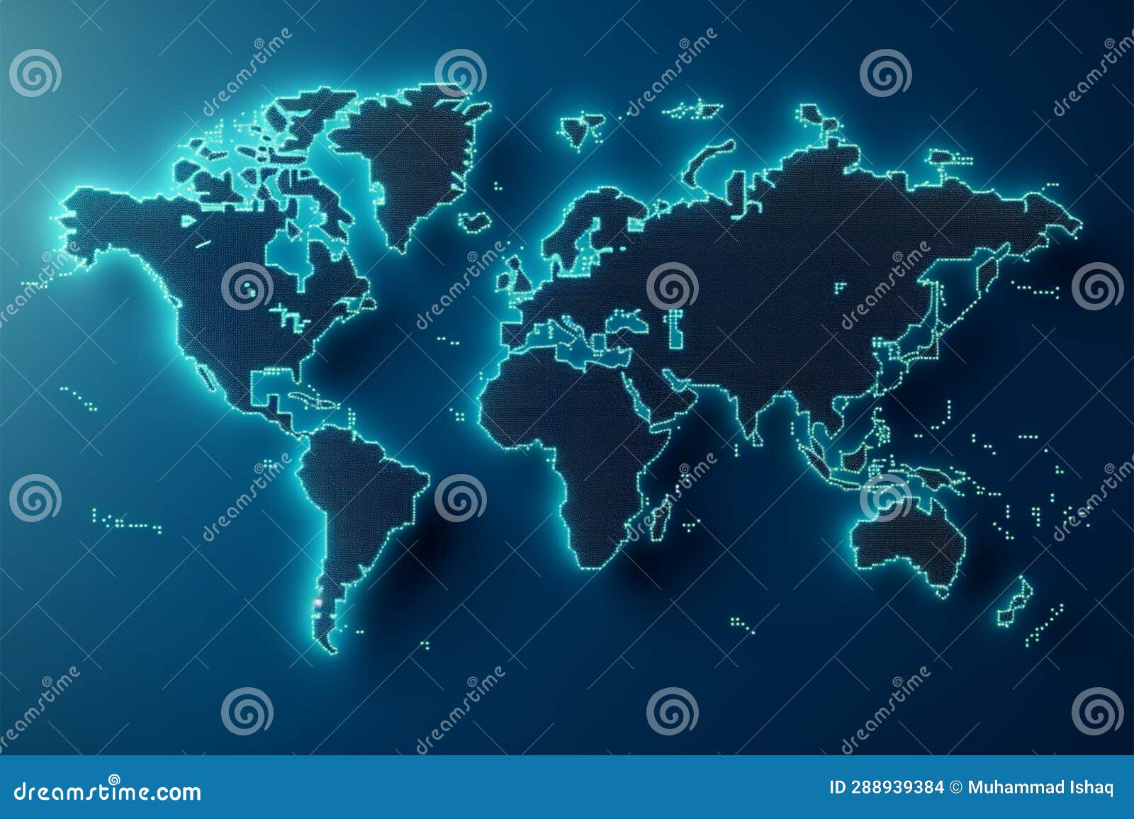 Dotted Blue World Map Illustration Against a Captivating Background ... Dotted Blue World Map Illustration Against a Captivating Background ...