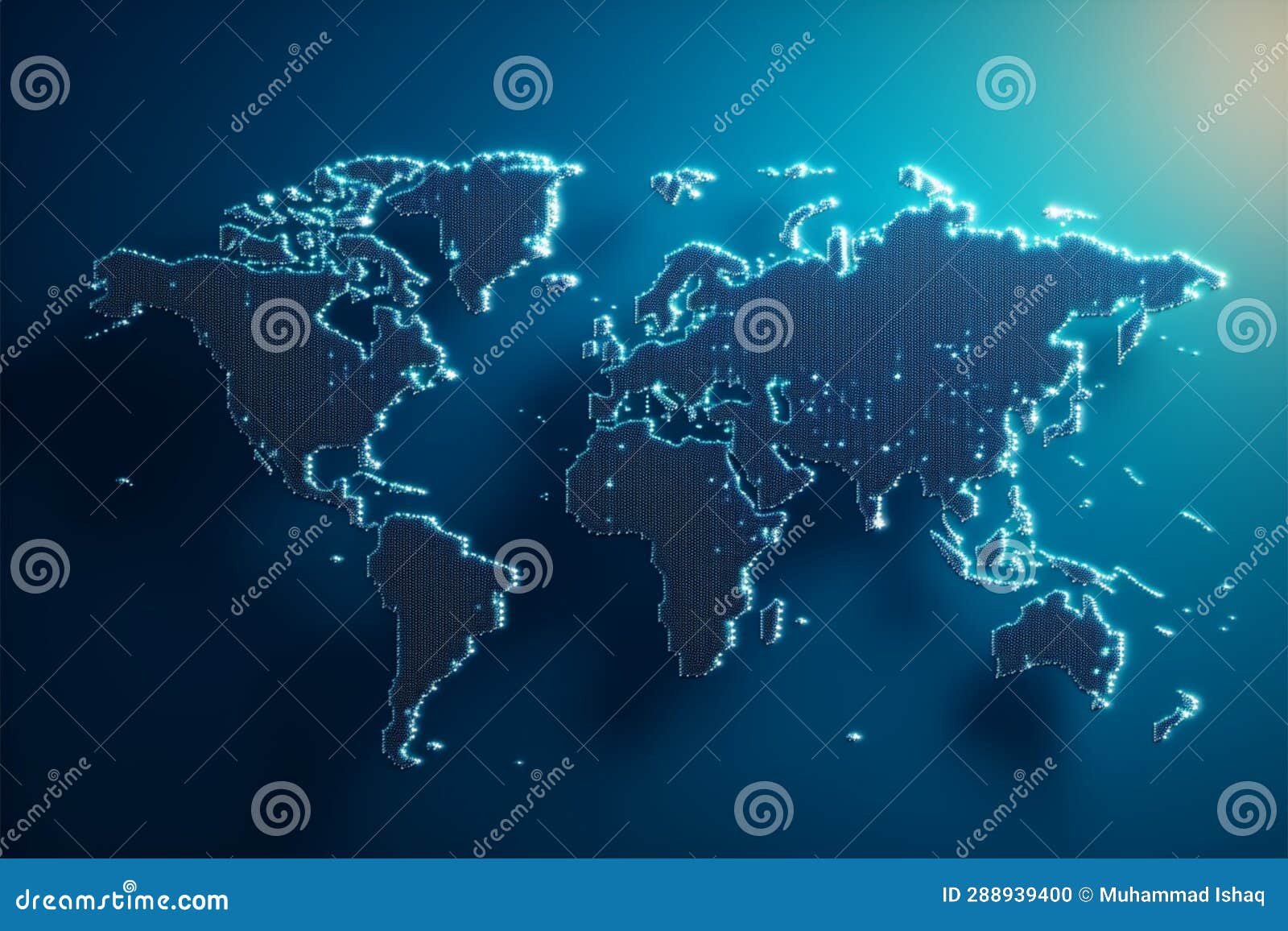 Dotted Blue World Map Illustration Against a Captivating Background ... Dotted Blue World Map Illustration Against a Captivating Background ...