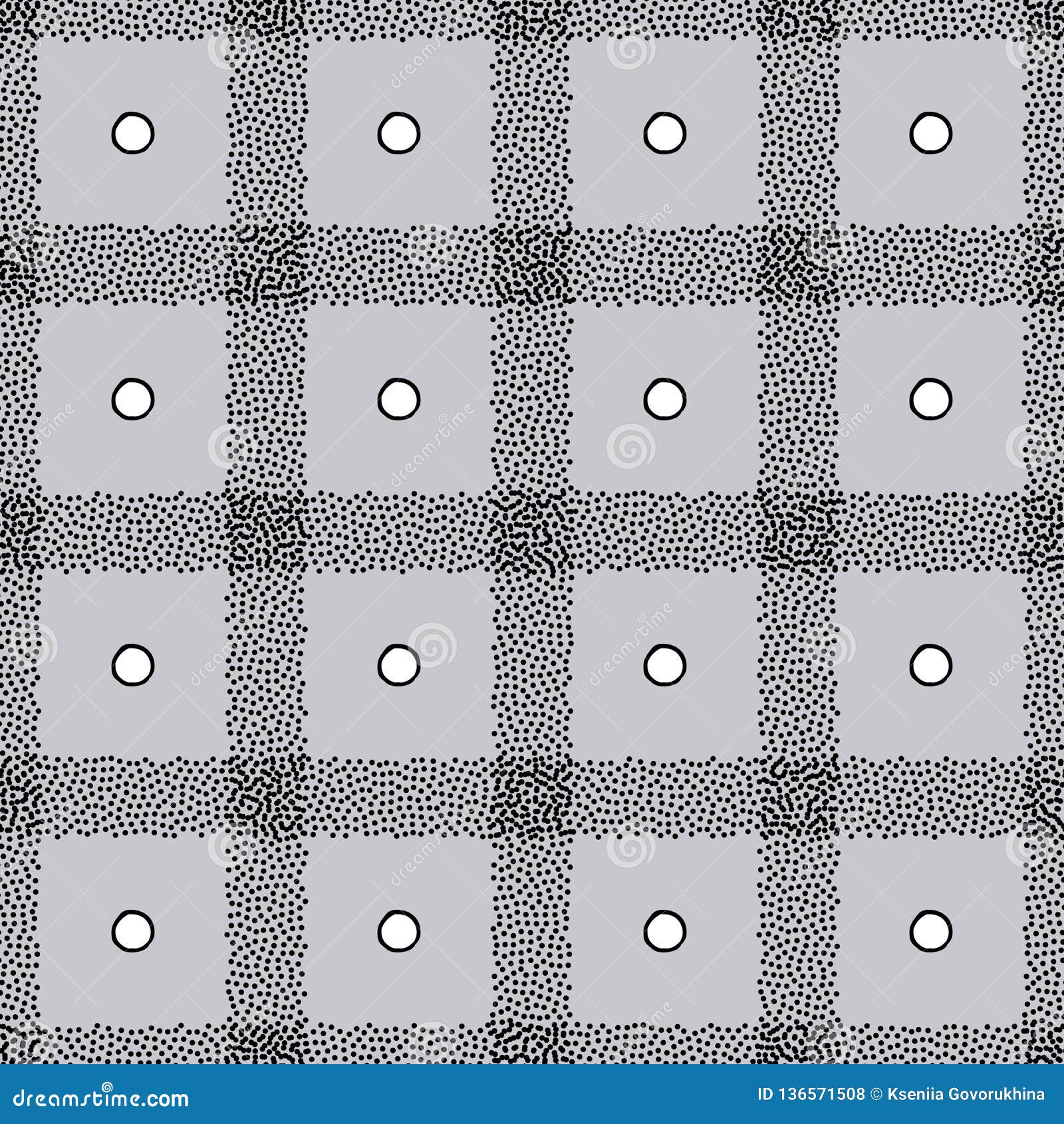 Dotted Checkered Background in Modern Style. Abstract Stripes and Polka ...