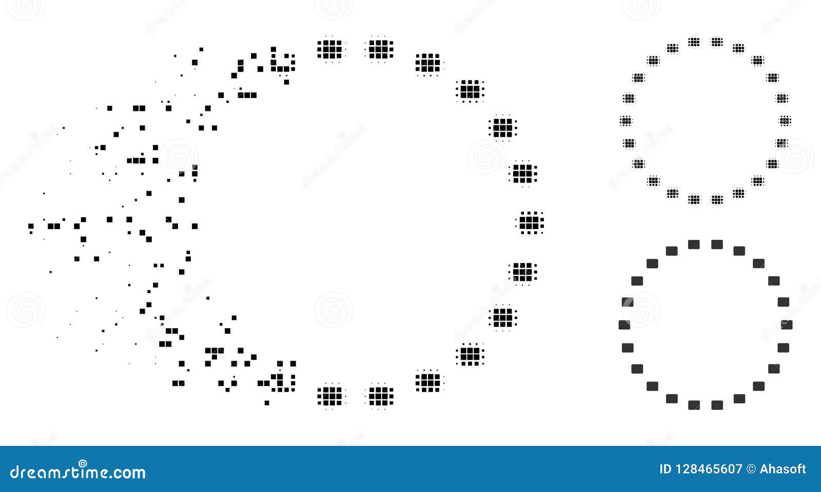 Fragmented Circle Percentage Infographic Chart Template Set For Dark ... Fragmented Circle Percentage Infographic Chart Template Set For Dark ...