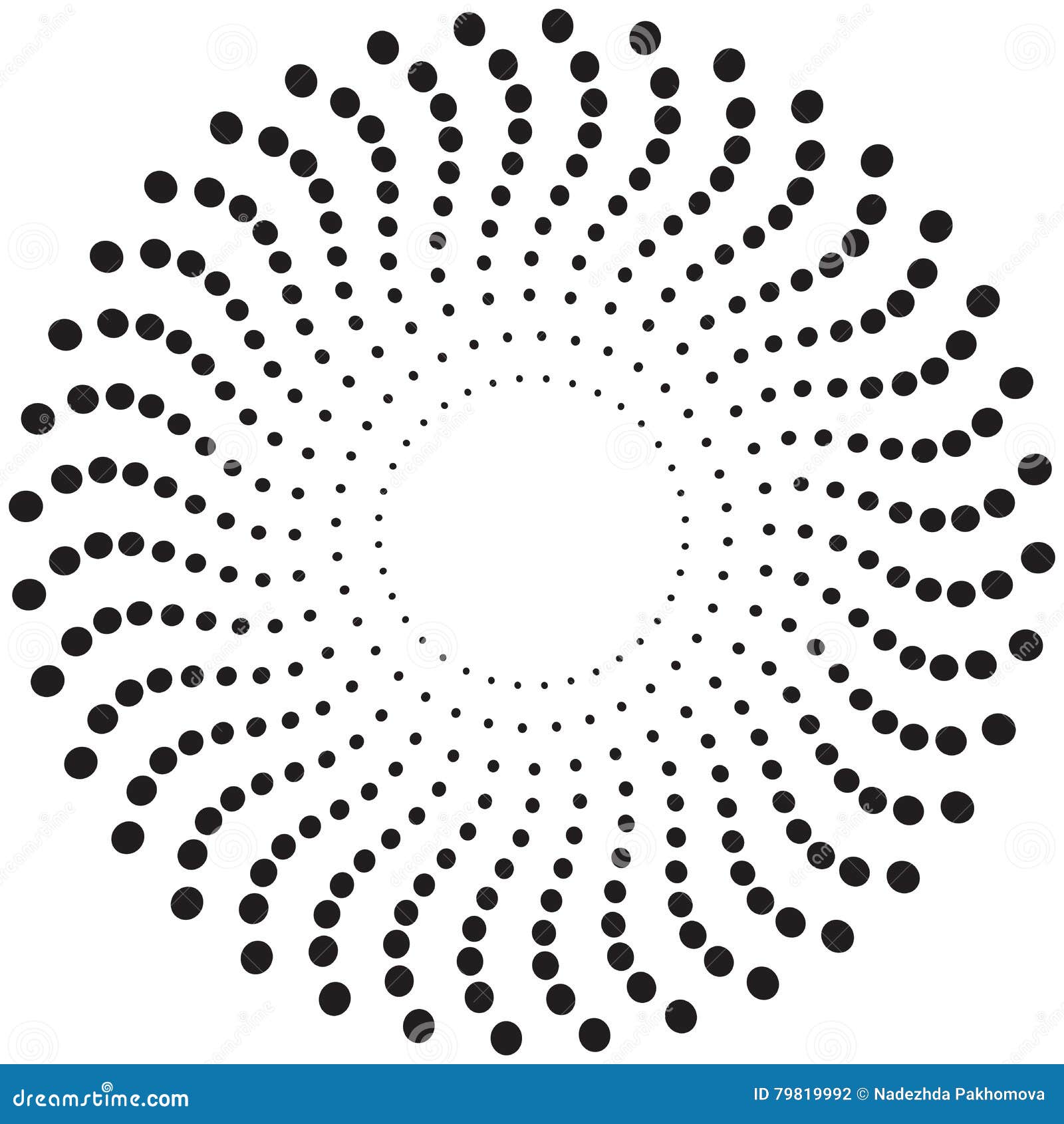 Dotted circle texture stock vector. Illustration of graphic - 79819992
