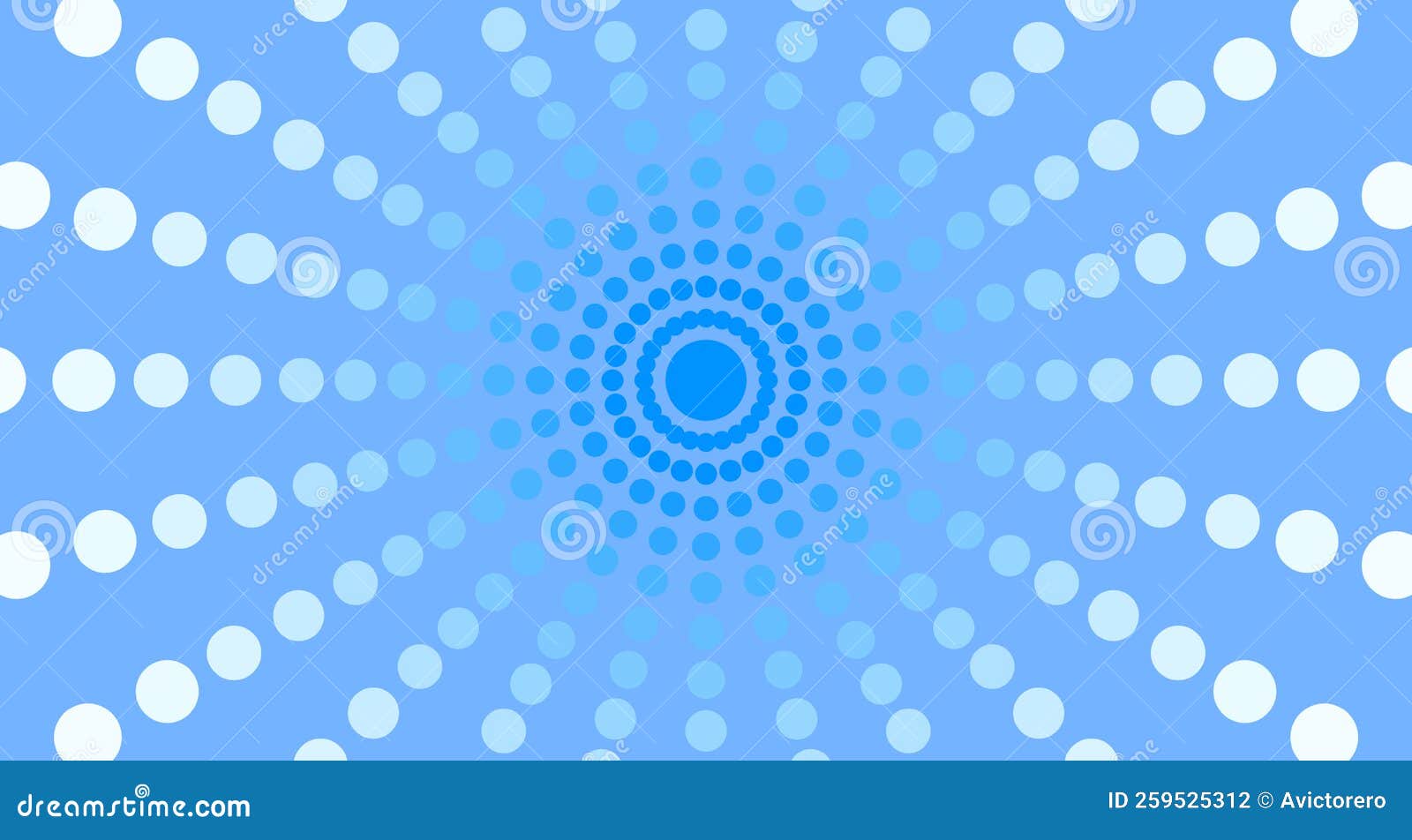 Dotted Circular Background Concentric Pattern Stock Vector ...