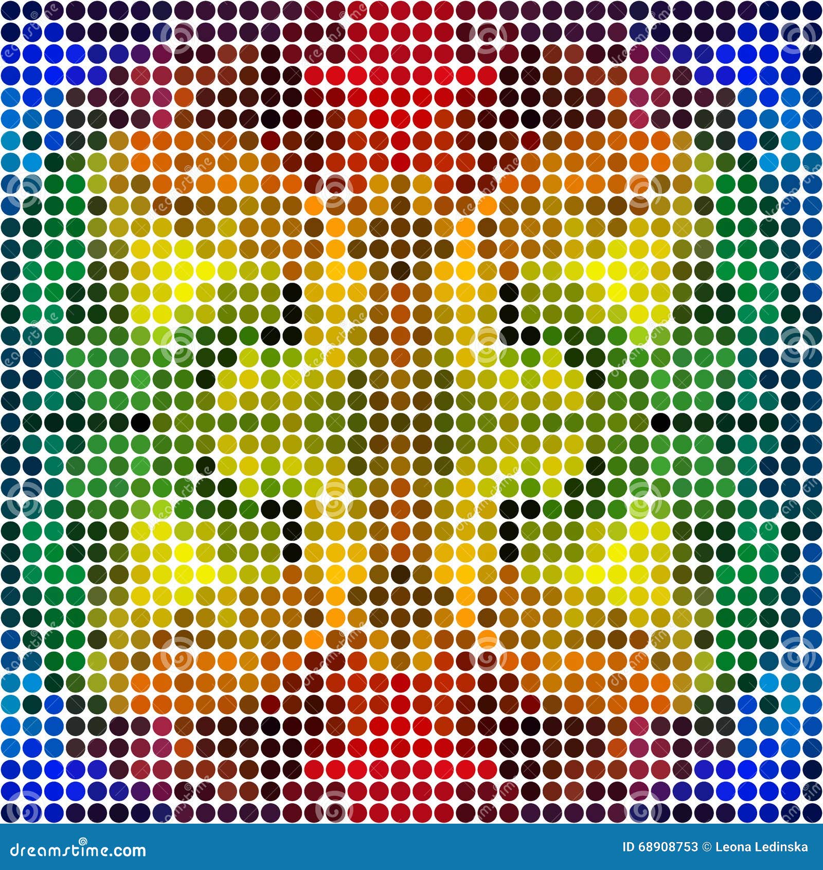 Dotted Colorful Rainbow Mosaic (seamless Pattern) Stock Vector ...