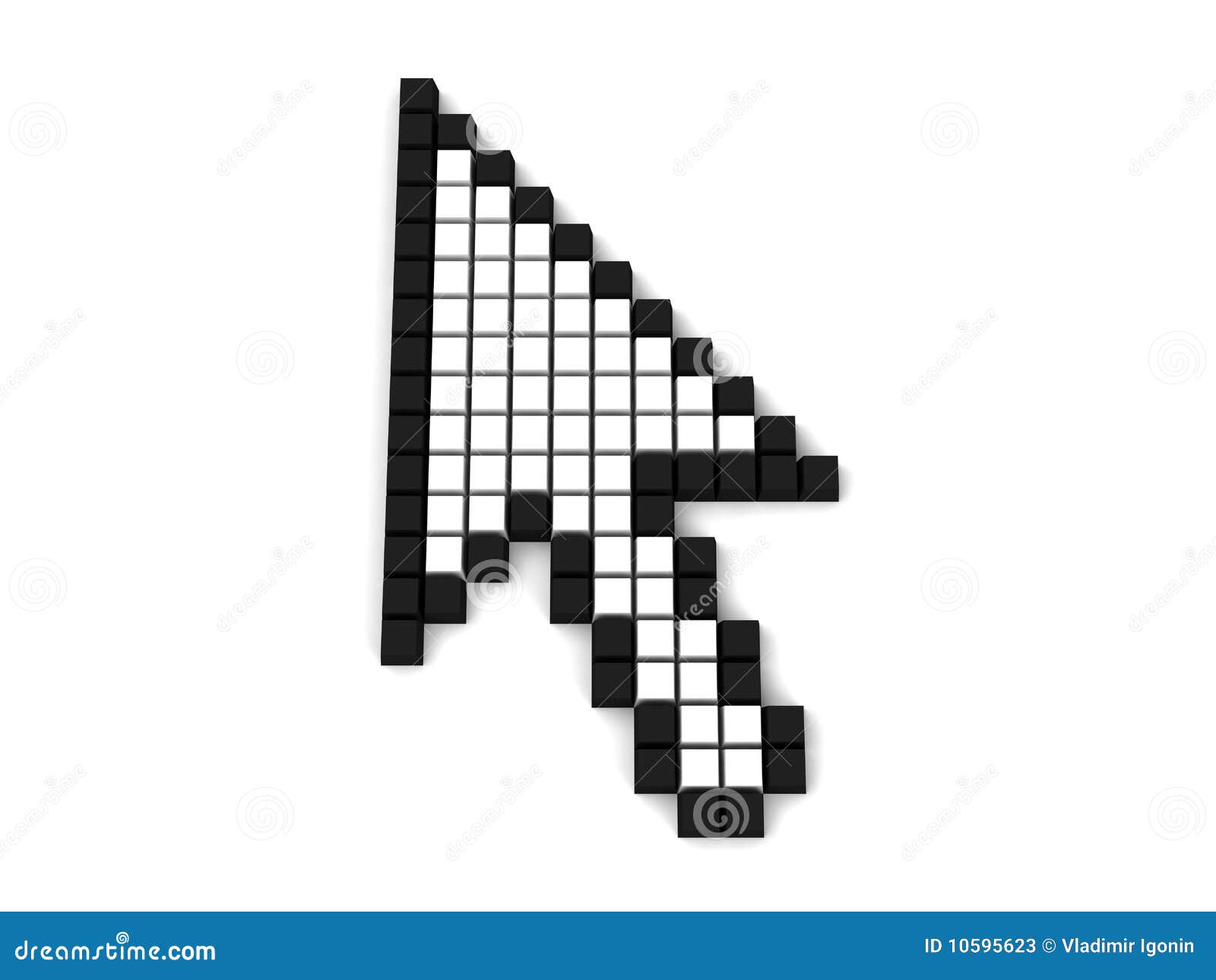 Dotted cursor stock illustration. Illustration of point - 10595623