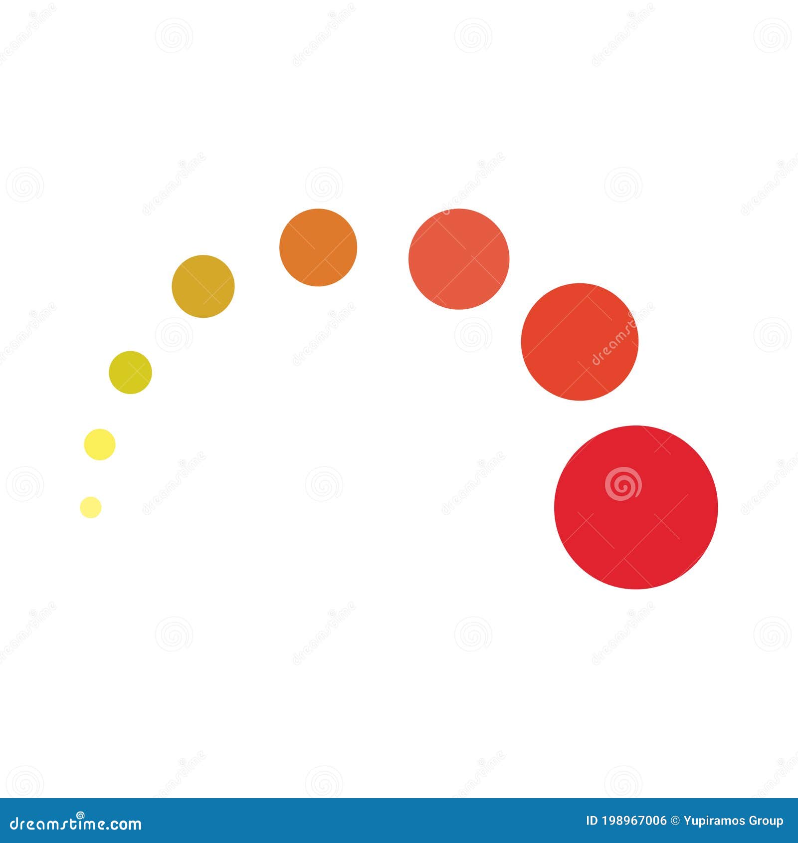 Dotted Curve Gradient Design Isolated White Background Stock Vector ...