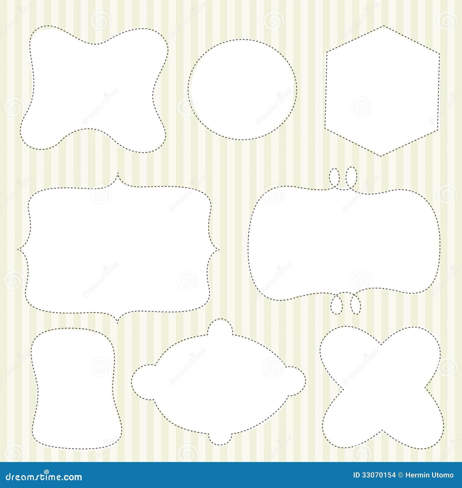 Dotted Doodle Frames stock vector. Illustration of hand - 33070154