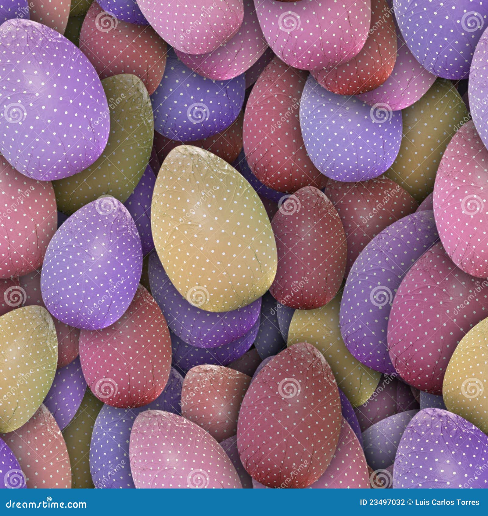 Dotted Easter Eggs (Seamless Texture) Stock Photo - Image of dots ...