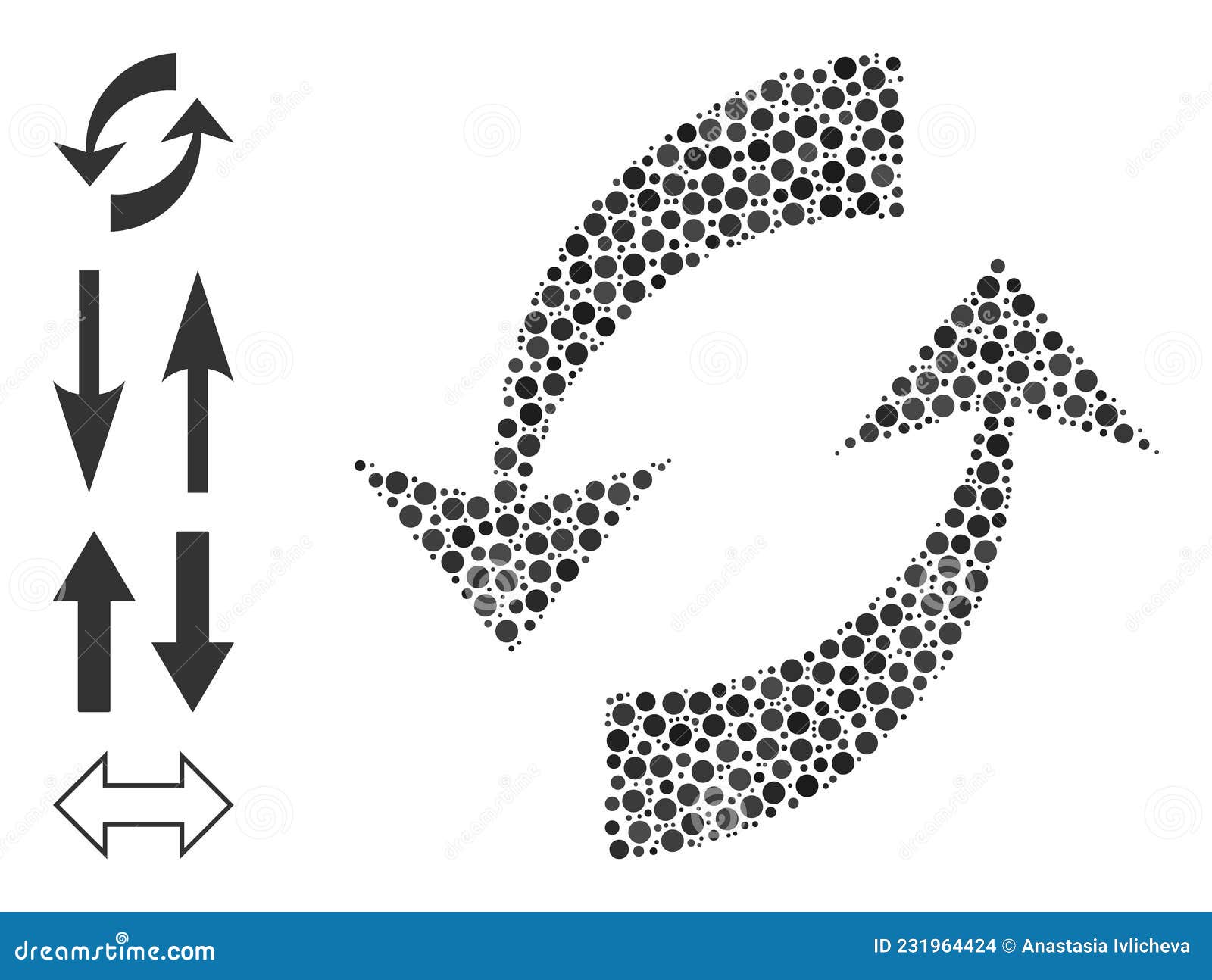 Collage Invert With Textured Negative Seal Cartoon Vector ...