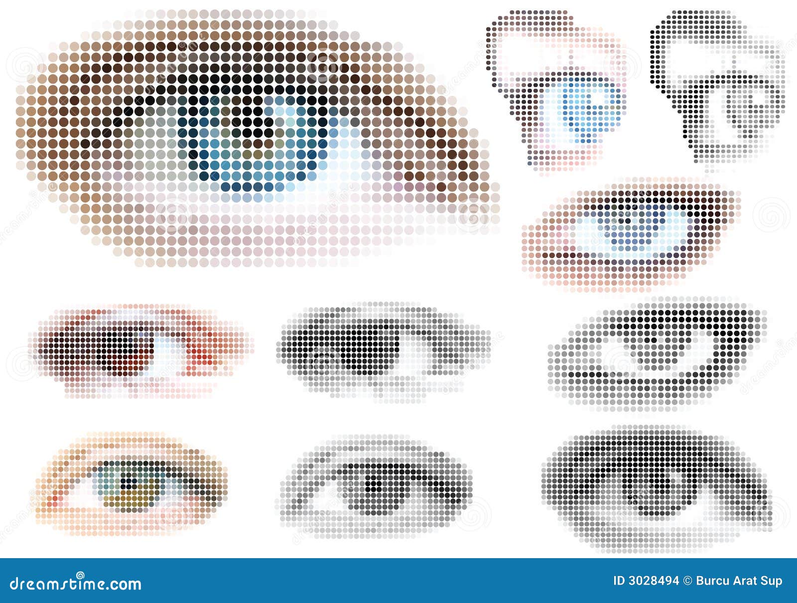 Dotted Eyes Stock Illustrations – 743 Dotted Eyes Stock Illustrations ...