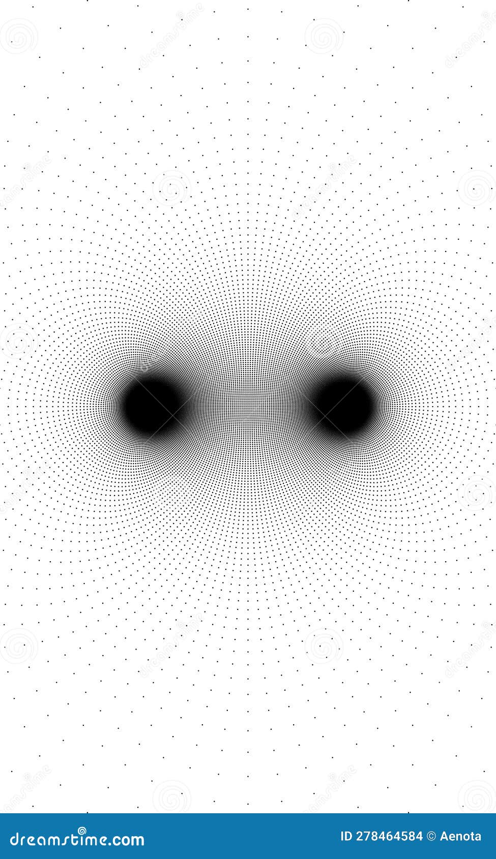 Dotted Eyes Background Generative Op Art Stock Vector - Illustration of ...
