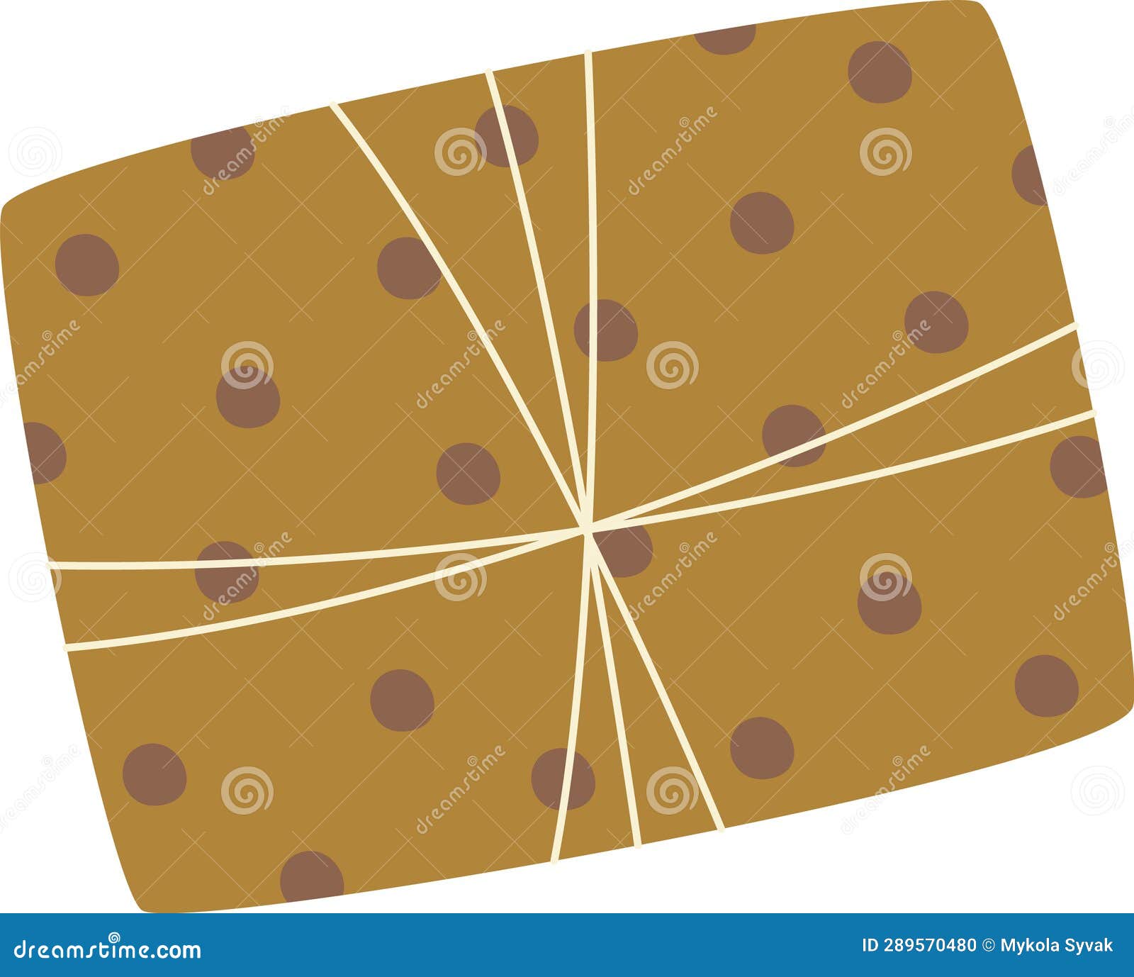 Dotted Gift Box stock vector. Illustration of decoration - 289570480