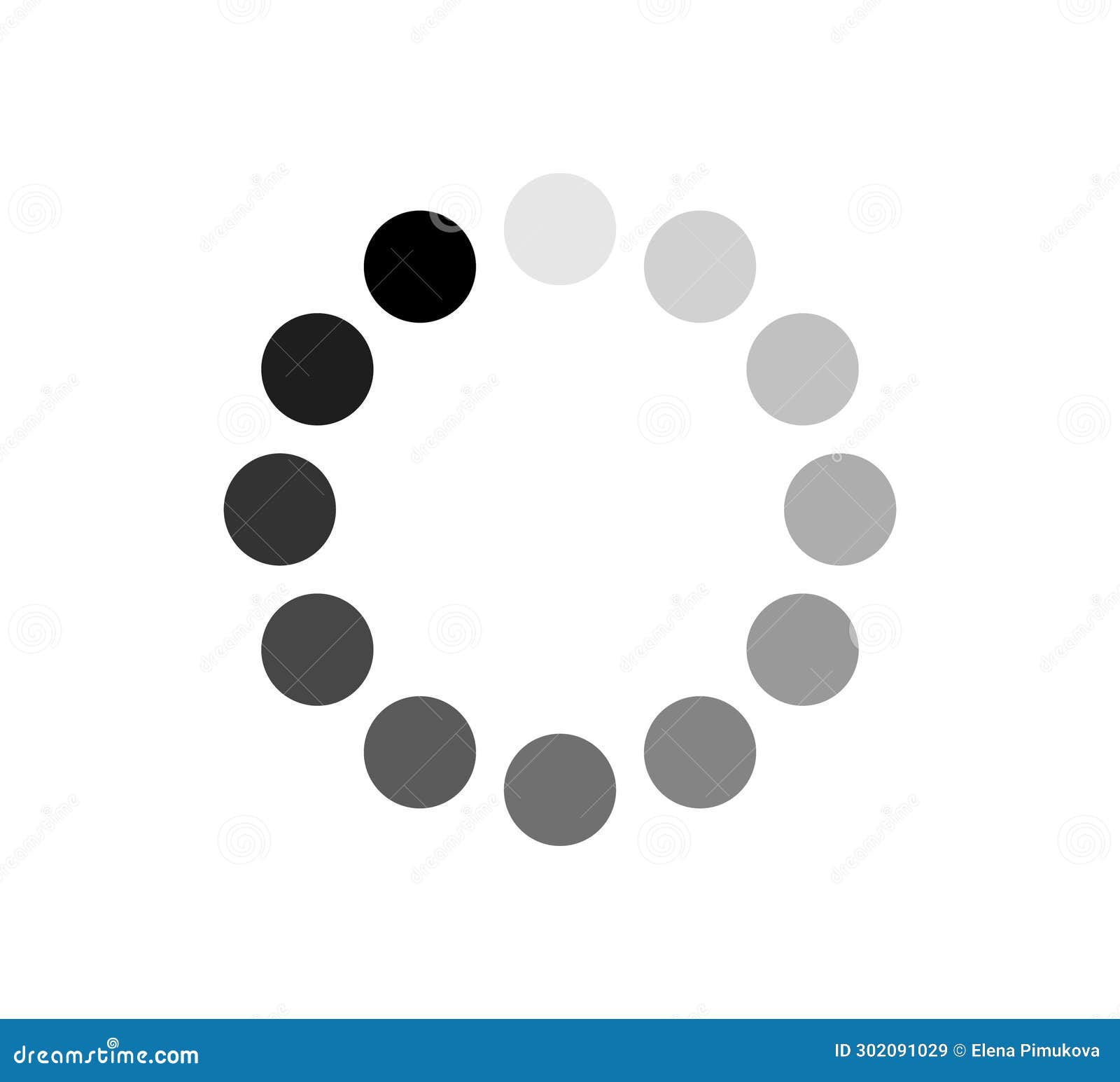 Circular Load Progress Indicator. Buffering Round Symbol Cartoon Vector ...