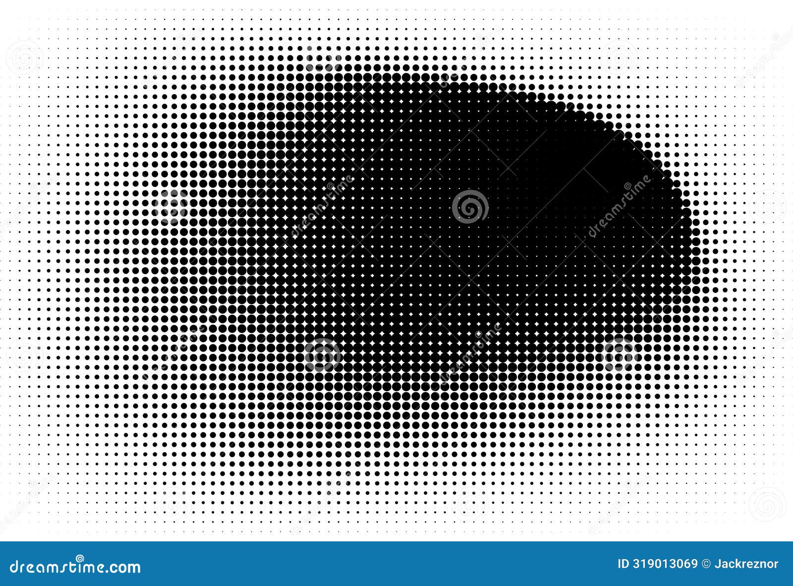 Dotted Halftone Background. Copy Space Stock Vector - Illustration of ...