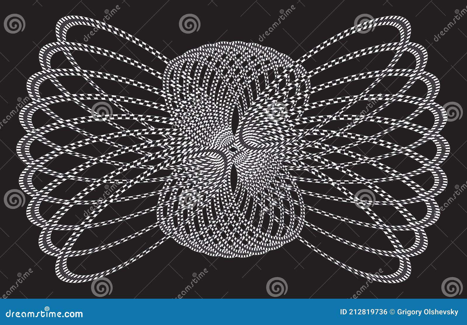 Tunnel or wormhole stock vector. Illustration of distort - 212819736