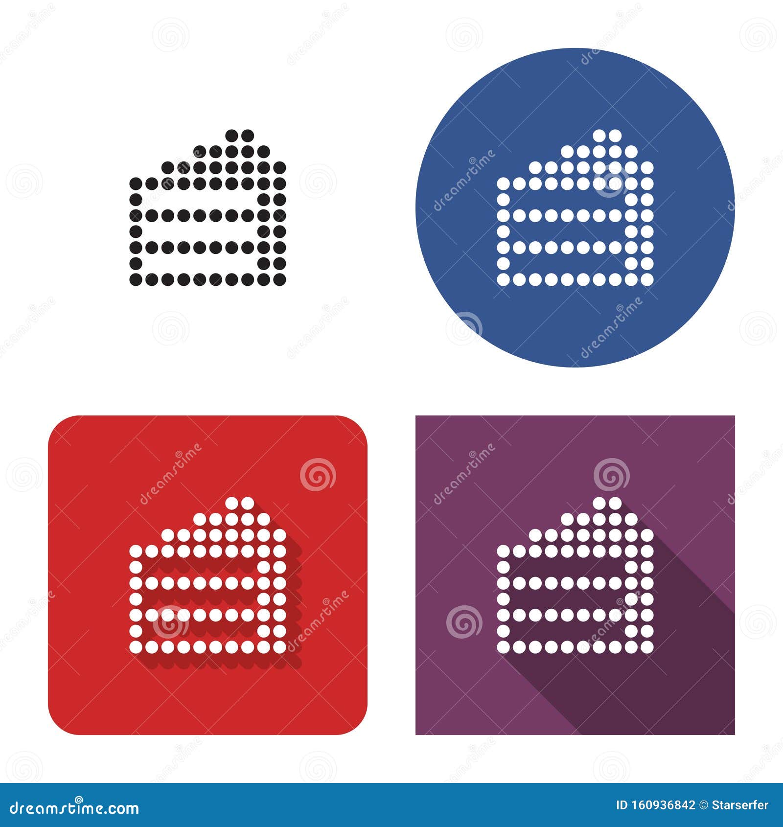 Four Variants Of The Logo Using A Crosshair And A Checkmark. A Simple ...