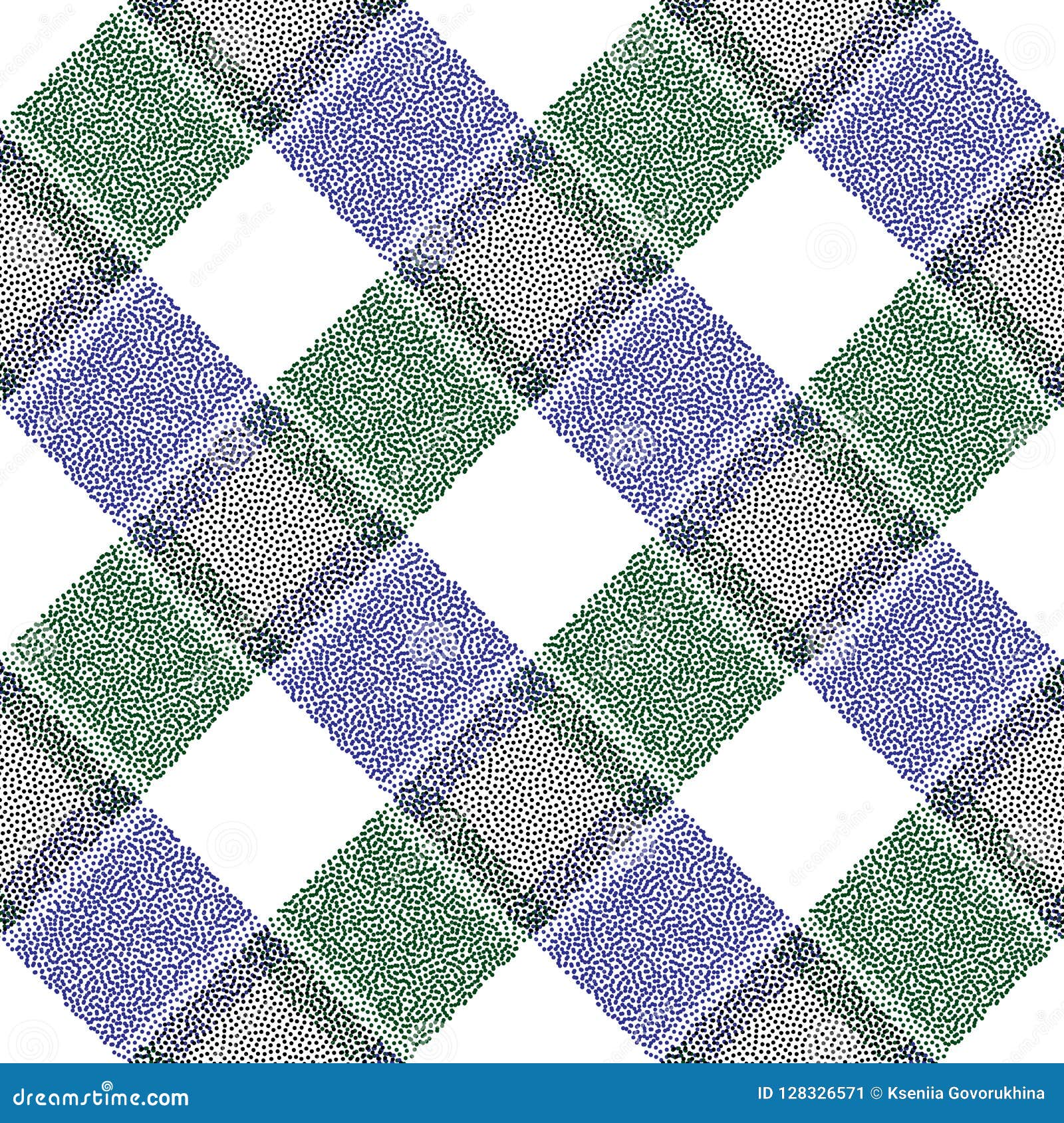 Dotted Lattice Vector Seamless Pattern. Abstract Dots Stripes ...