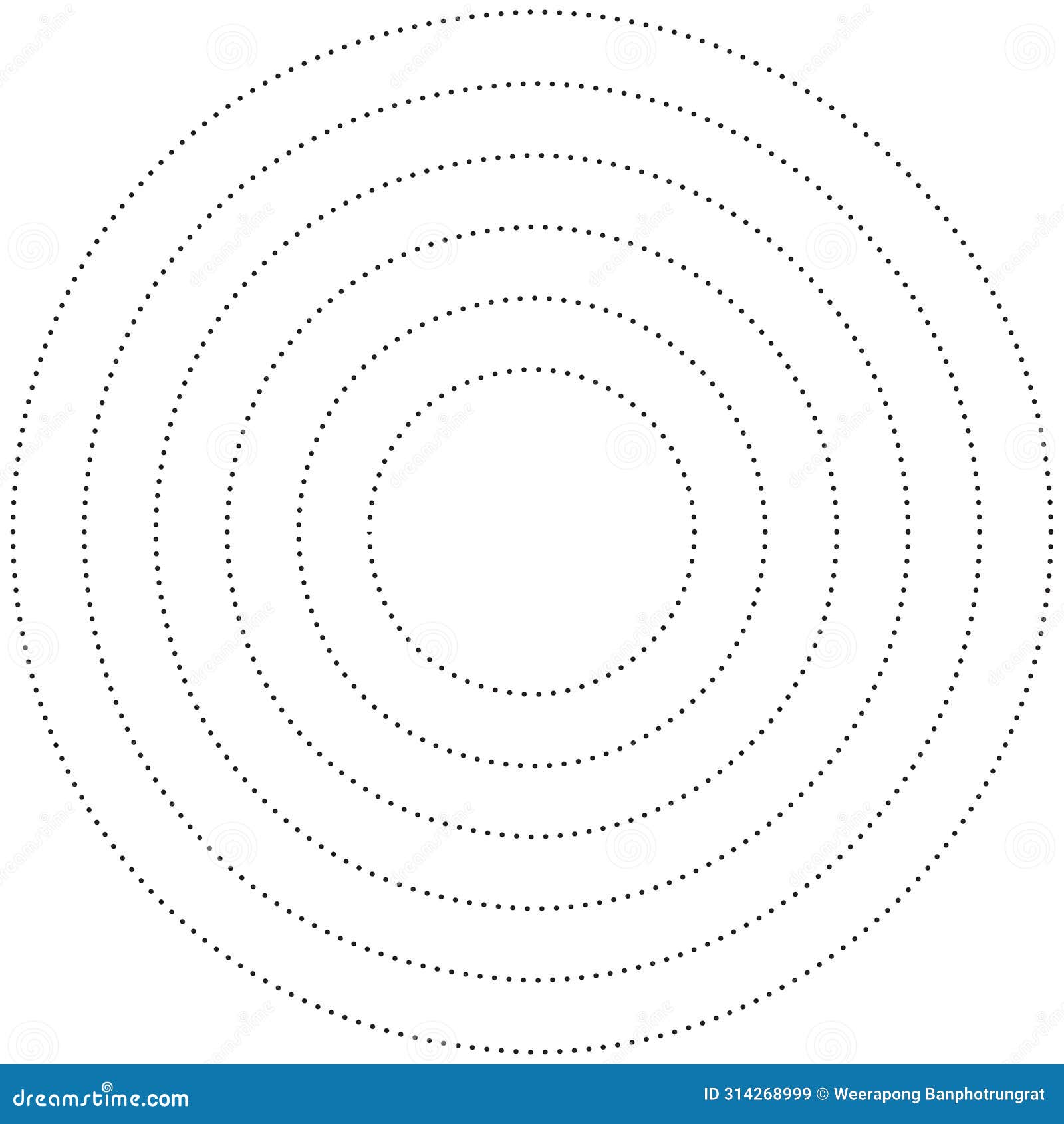 Dotted Circular Lines and Halftone Pattern for Decoration Stock Vector ...