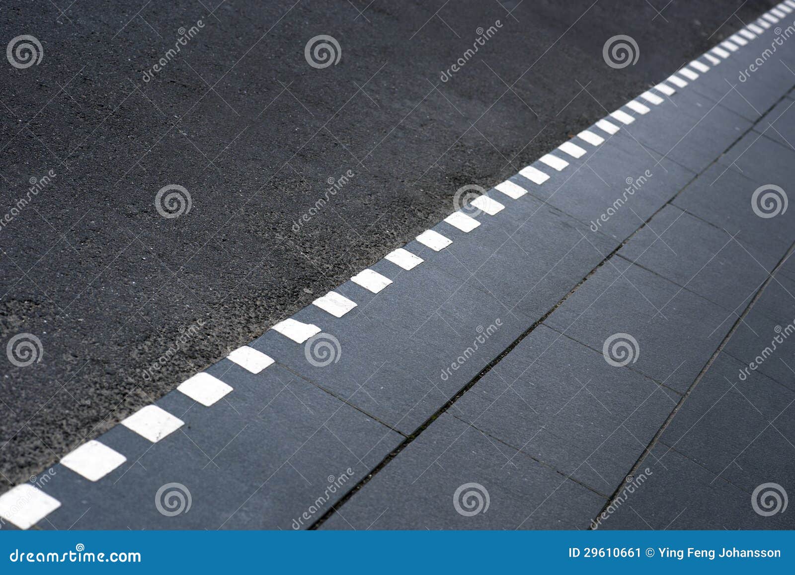 Dotted Line On Pavement Stock Image | CartoonDealer.com #29610661