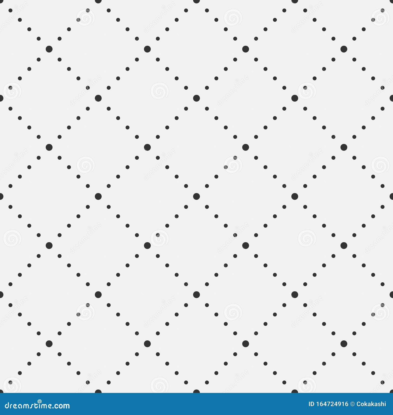 Dotted Line Rhombus Seamless Pattern Vector. Black Geometric Shape ...