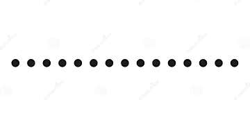 Dotted Line Simple Shape Vector Stock Illustration - Illustration of ...