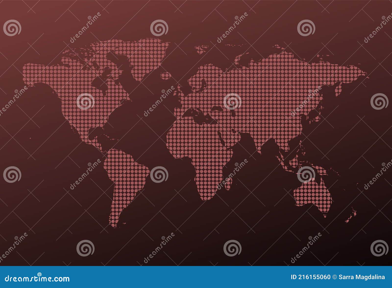 Dotted map in flat design. stock vector. Illustration of europe - 216155060