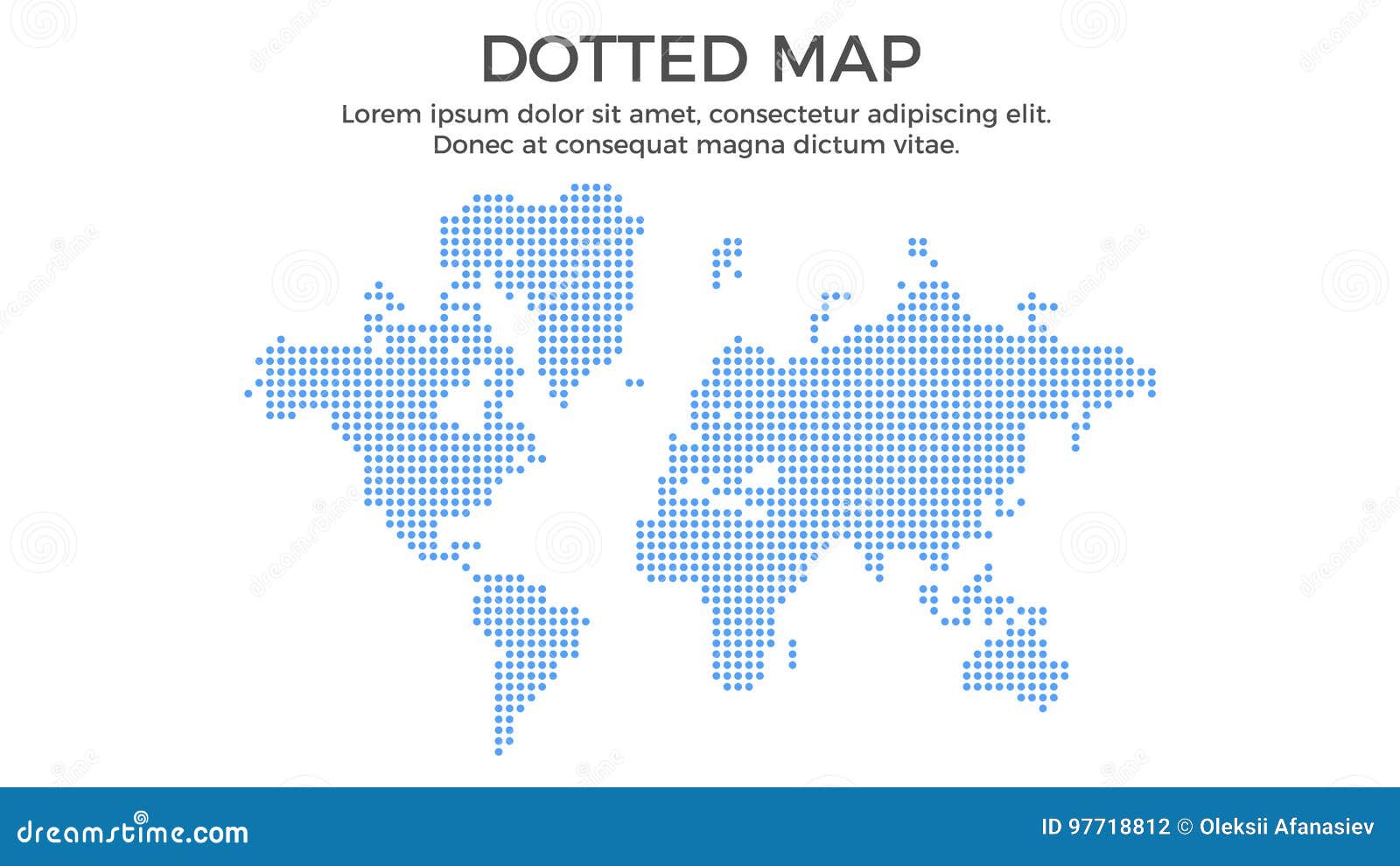 Dotted Map Infographic Element Stock Vector - Illustration of modern ...