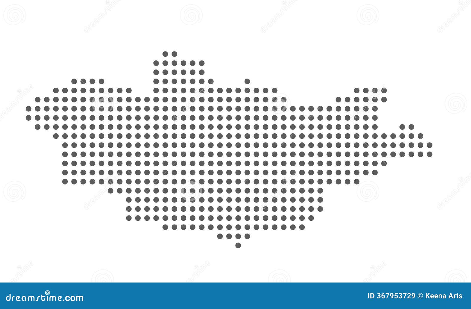 Dotted Map Of Mongolia. Graphic Element For Charts, Banners. Cartoon ...