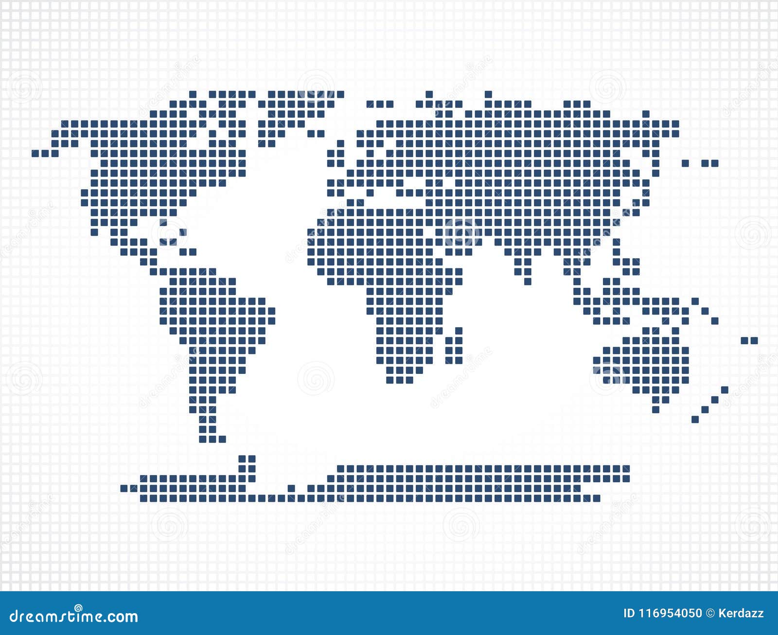 Dotted map of world stock vector. Illustration of graphic - 116954050