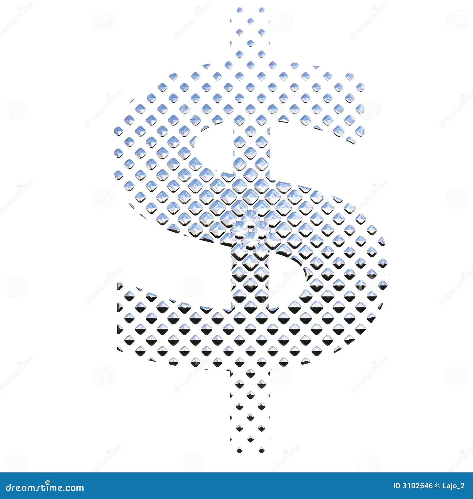 Dotted money sign stock illustration. Illustration of expand - 3102546