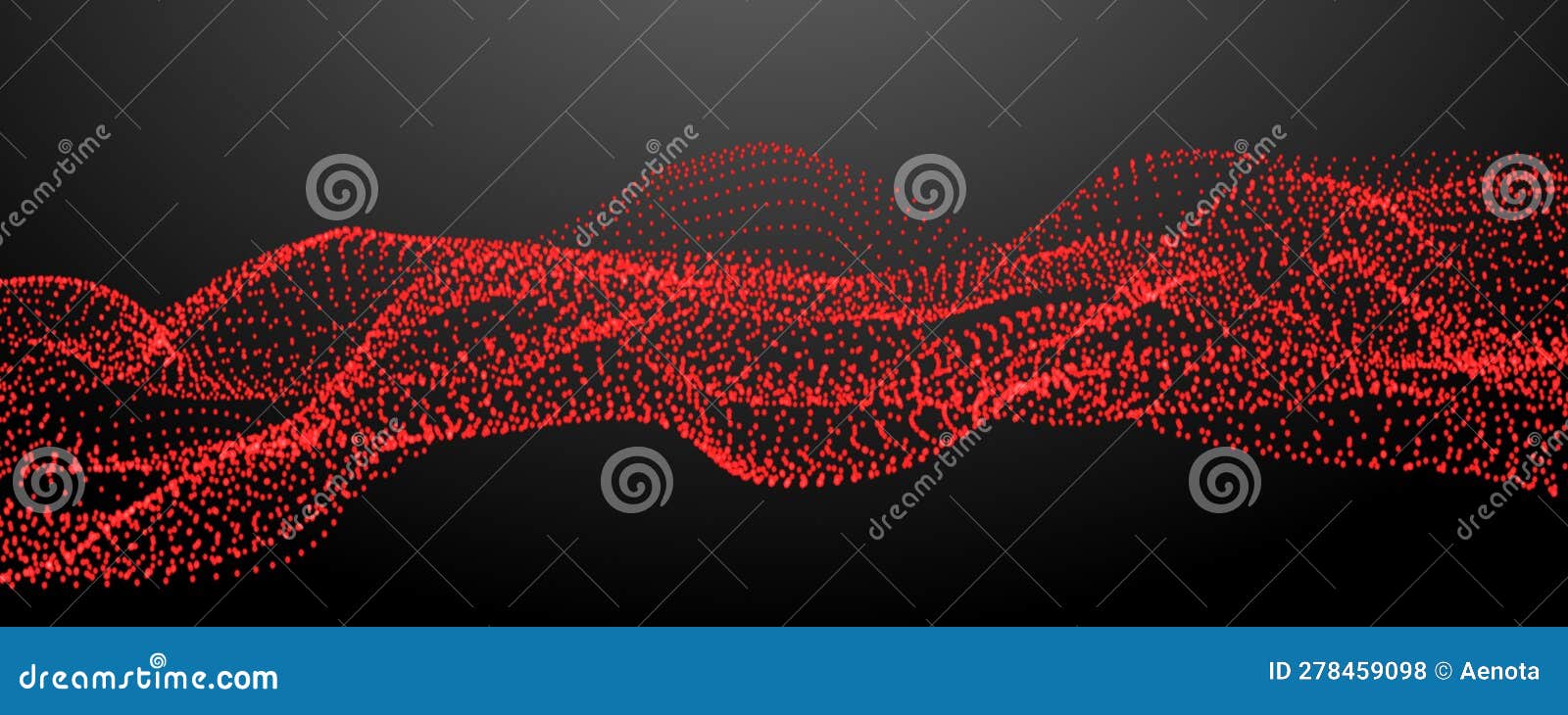 Dotted Oscillation Background Stock Illustration - Illustration of wavy ...