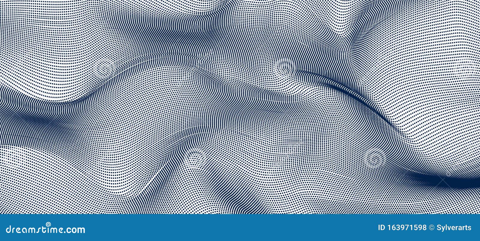 Dotted Particles Flow Vector Abstract Background, Science and ...