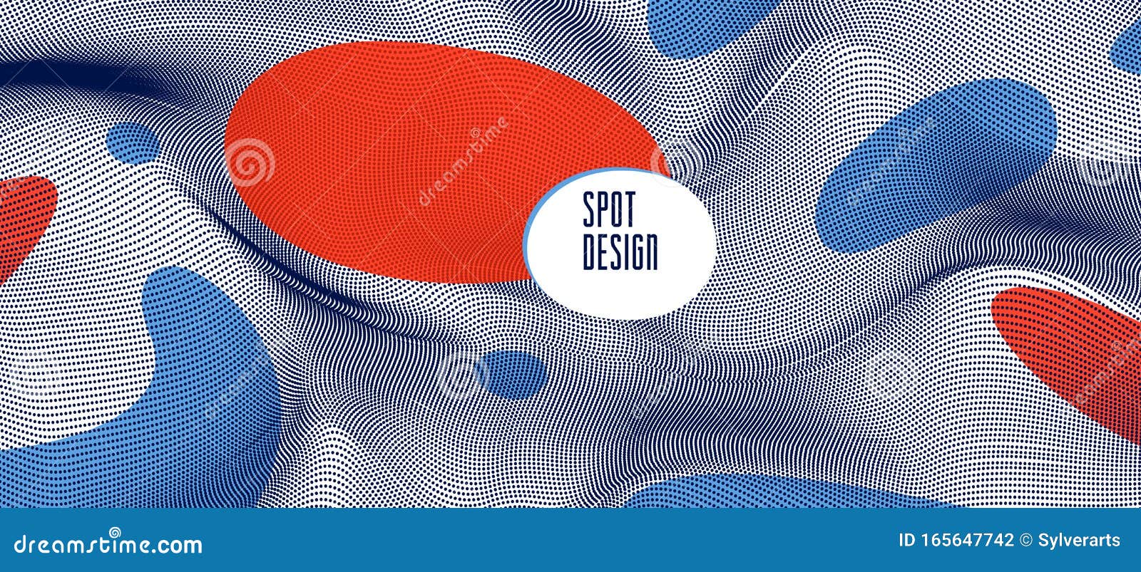 Dotted Particles Flow Vector Abstract Background, Science and ...