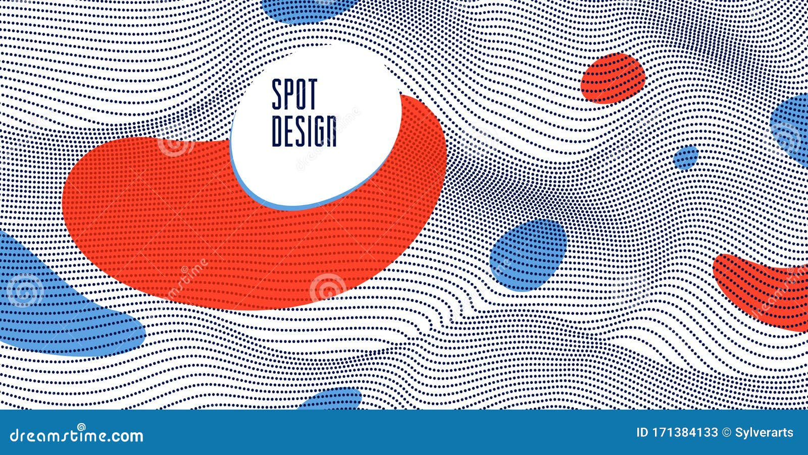 Dotted Particles Flow Vector Abstract Background, Science and ...