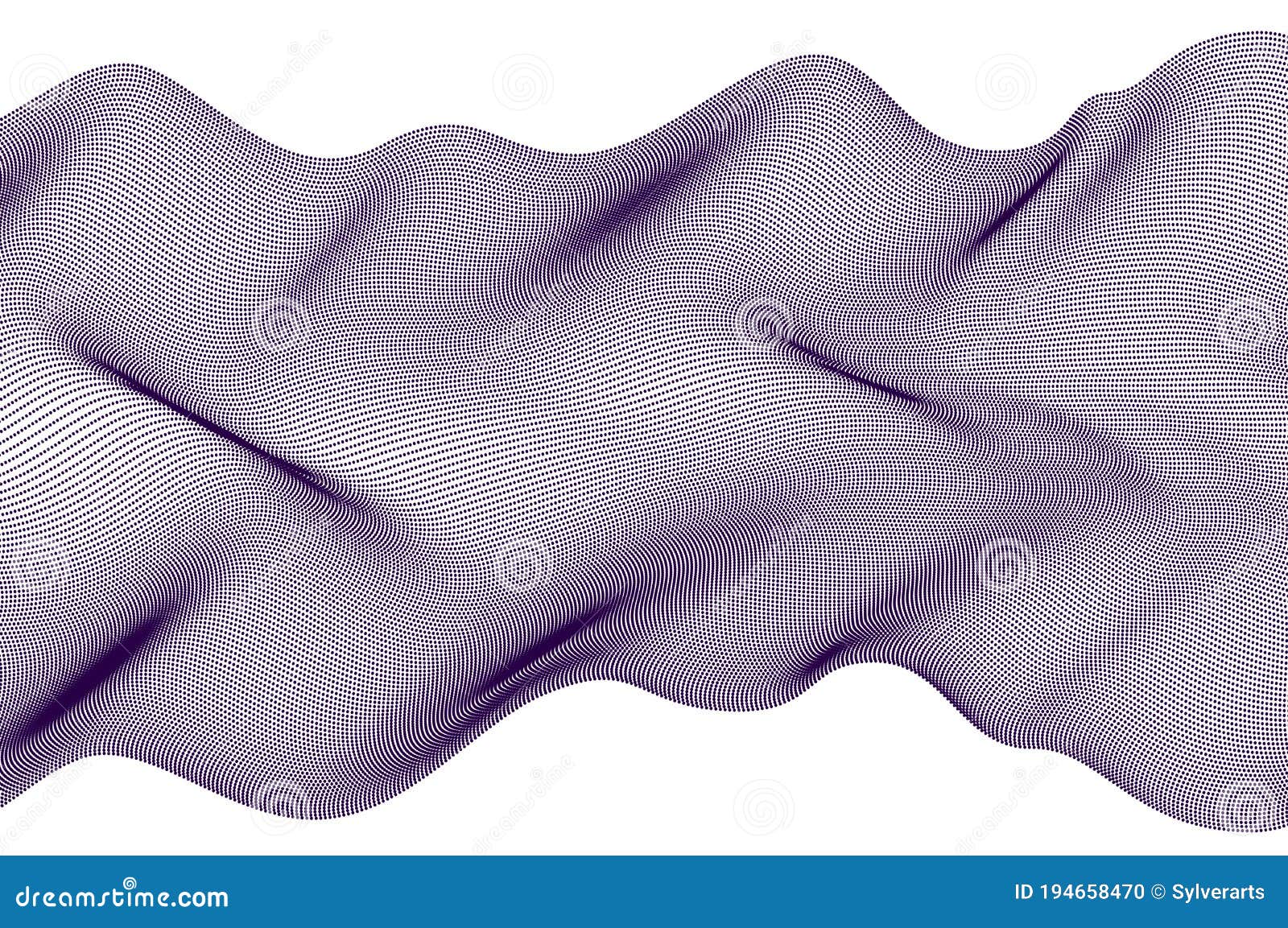 Dotted Particles Flow Vector Abstract Background, Science and ...