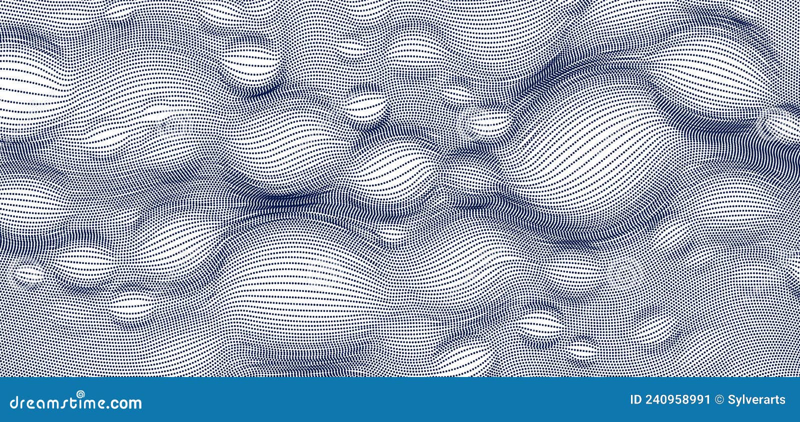 Dotted Particles Flow Vector Abstract Background, Science and ...