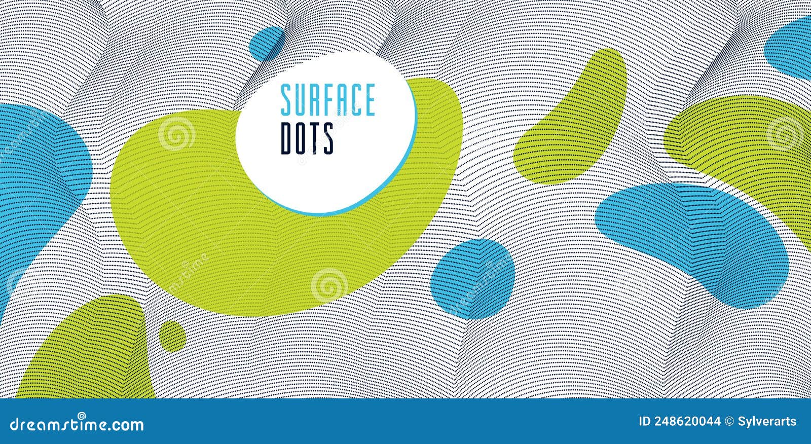 Dotted Particles Flow Vector Abstract Background, Science and ...