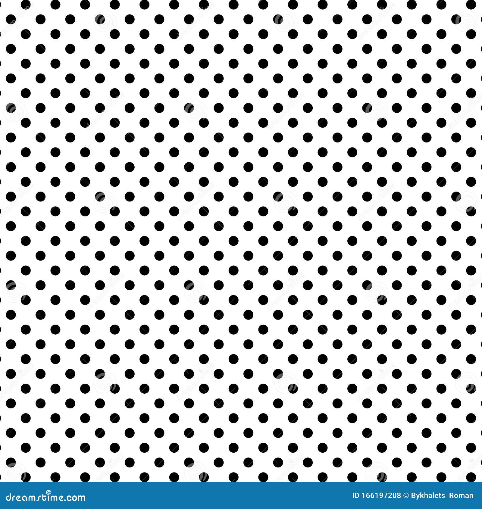 Dotted Pattern. Black Repeat Dots on White Background. Dotted Abstract ...