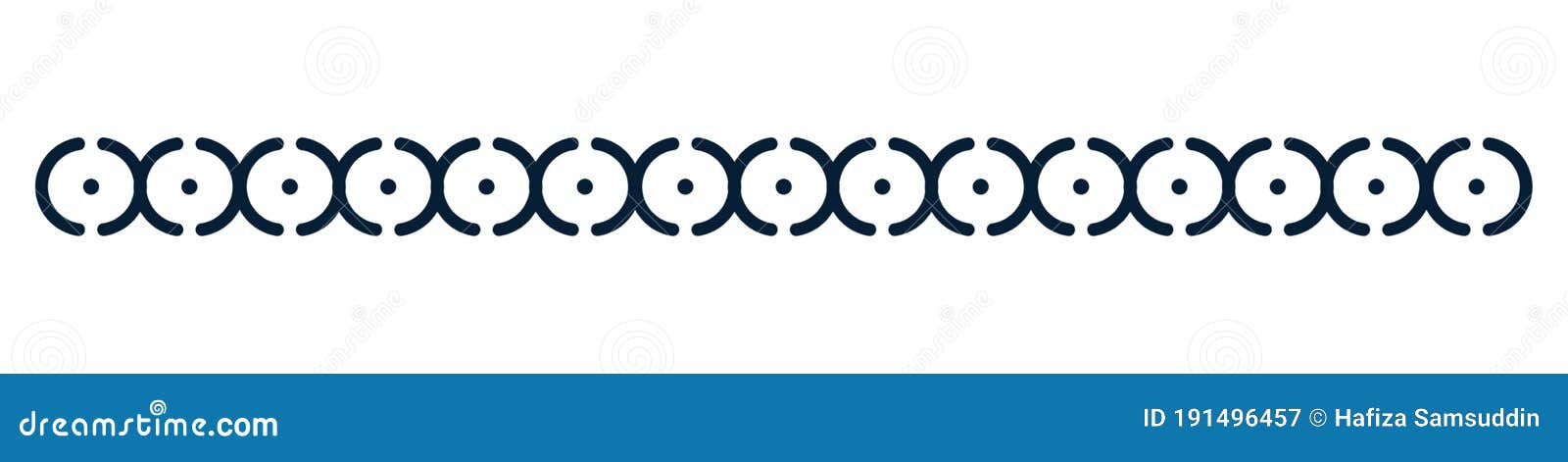 Dotted Pattern Border Design. Vector Illustration Decorative Design ...