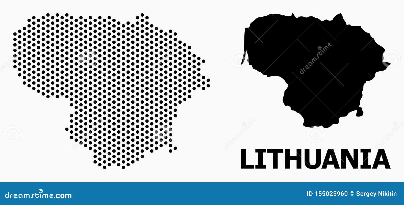 Dotted Pattern Map of Lithuania Stock Vector - Illustration of abstract ...