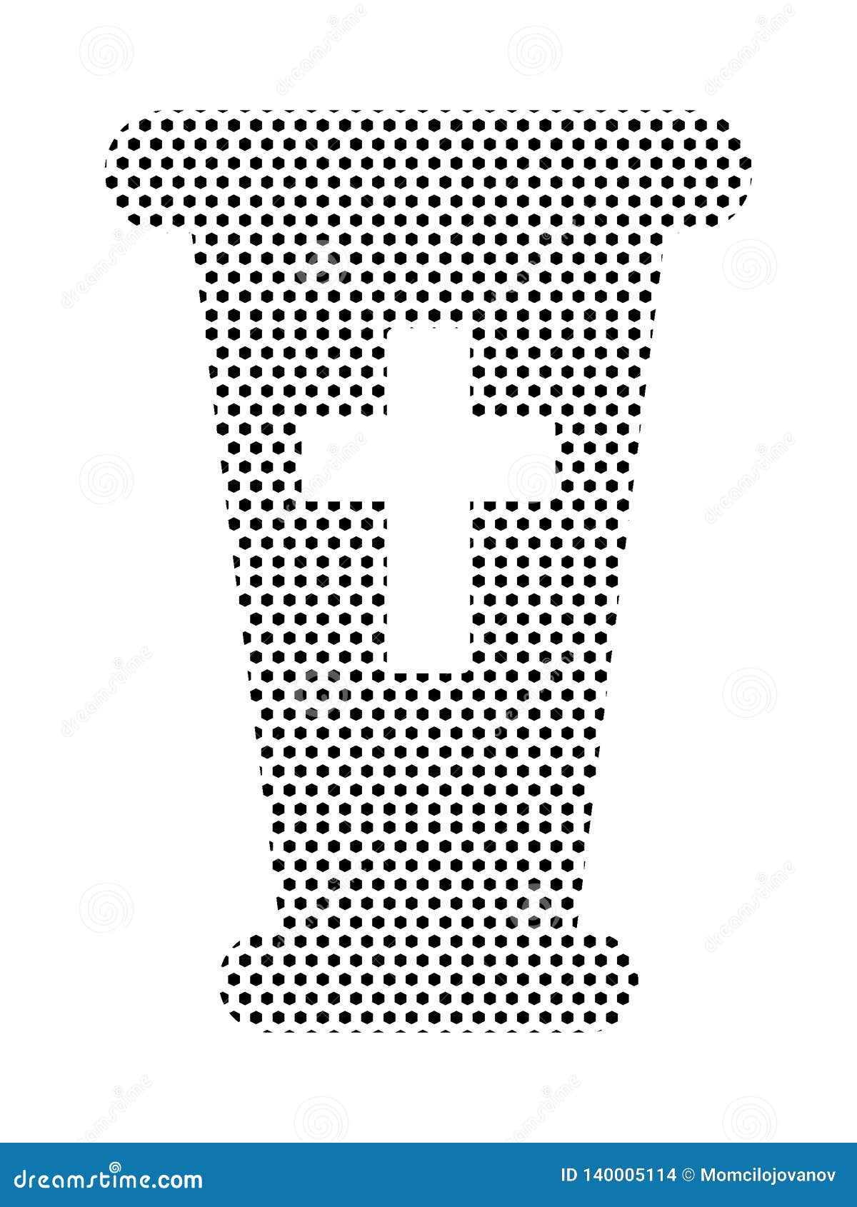 Dotted Pattern Picture of a Holy Grail Stock Vector - Illustration of ...