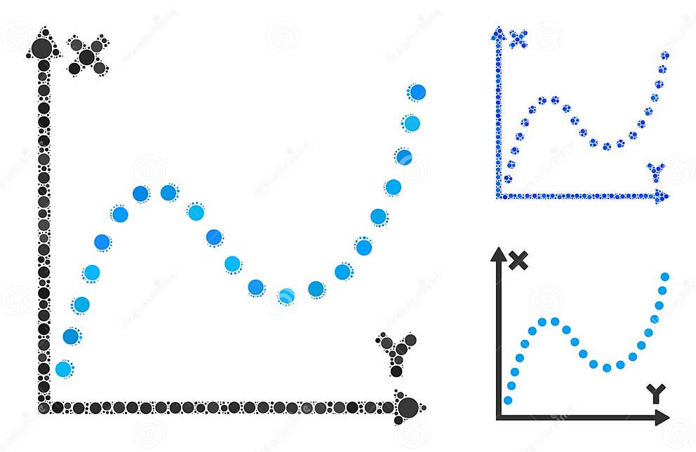 Dotted Plot Mosaic Icon of Spheric Items Stock Illustration ...