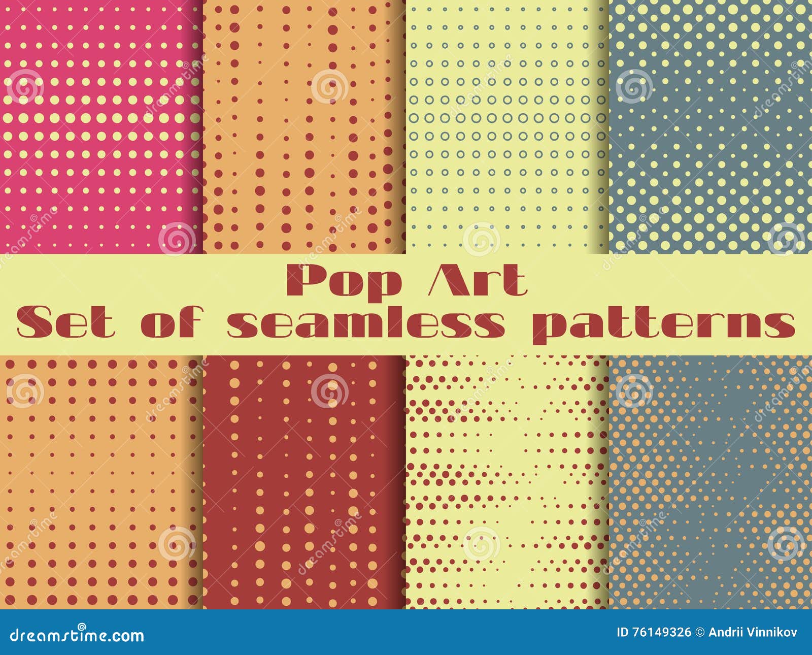 Dotted, Pop Art Seamless Pattern. Background in Pop Art Style Stock ... Dotted, Pop Art Seamless Pattern. Background in Pop Art Style Stock ...
