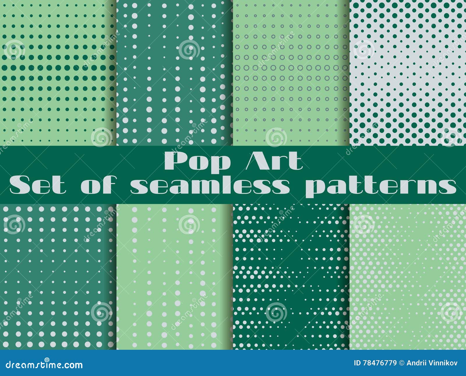 Dotted, Pop Art Seamless Pattern. Background In Pop Art Style. Vector ... Dotted, Pop Art Seamless Pattern. Background In Pop Art Style. Vector ...