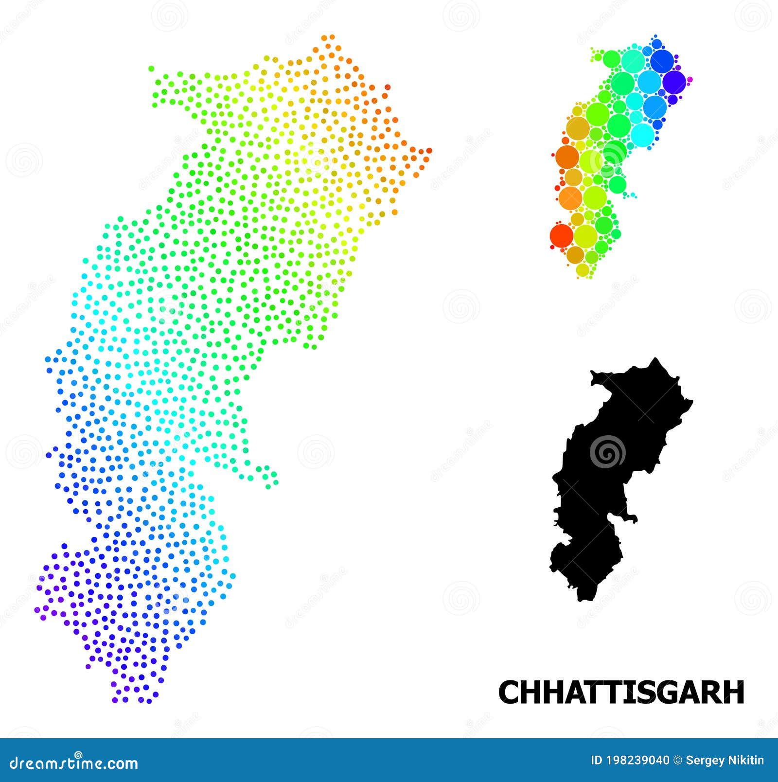 Chhattisgarh State Location Within India 3d Map Royalty-Free Stock ...