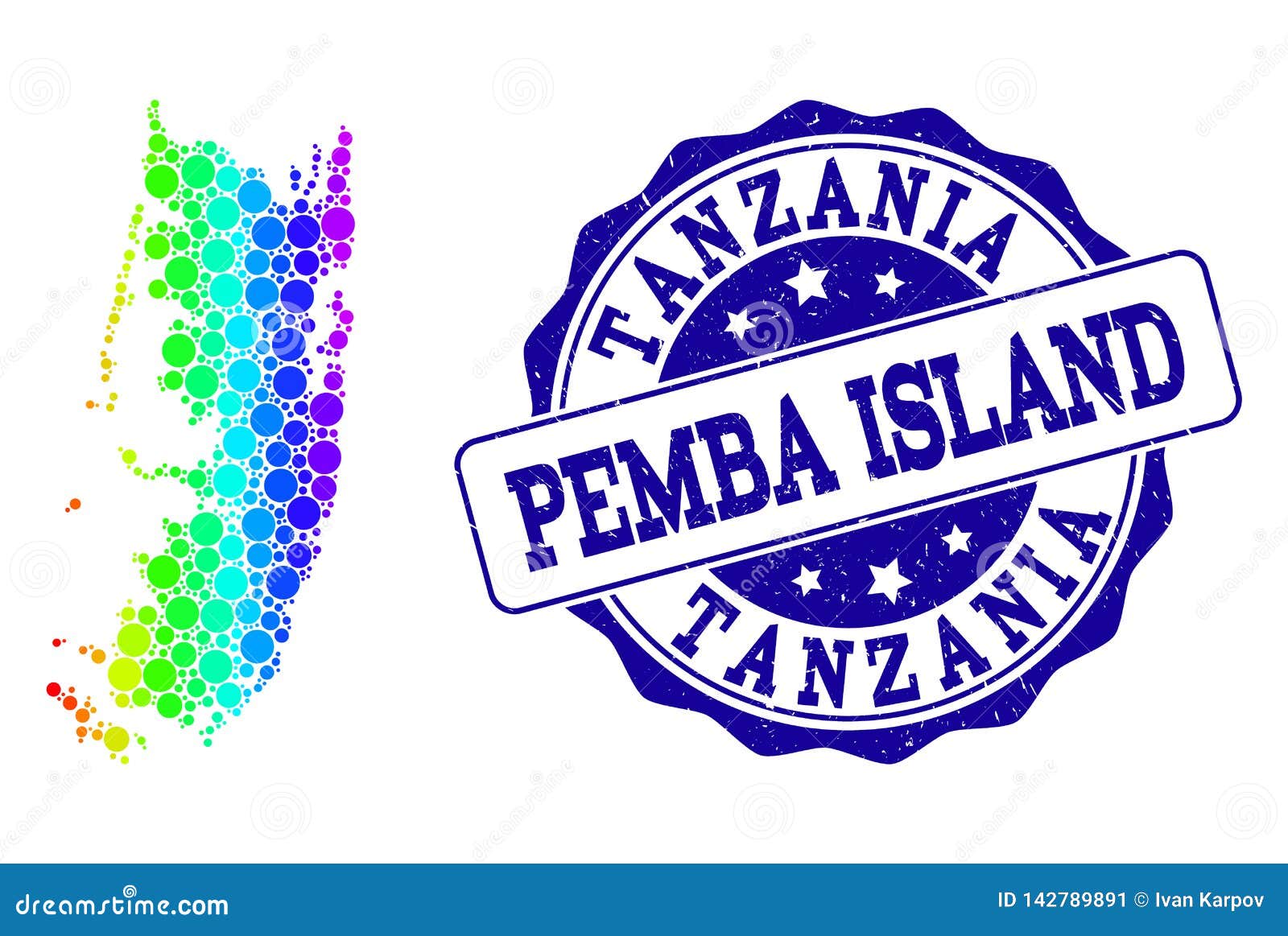 Dotted Rainbow Map of Pemba Island and Grunge Stamp Seal Stock Vector ... Dotted Rainbow Map of Pemba Island and Grunge Stamp Seal Stock Vector ...
