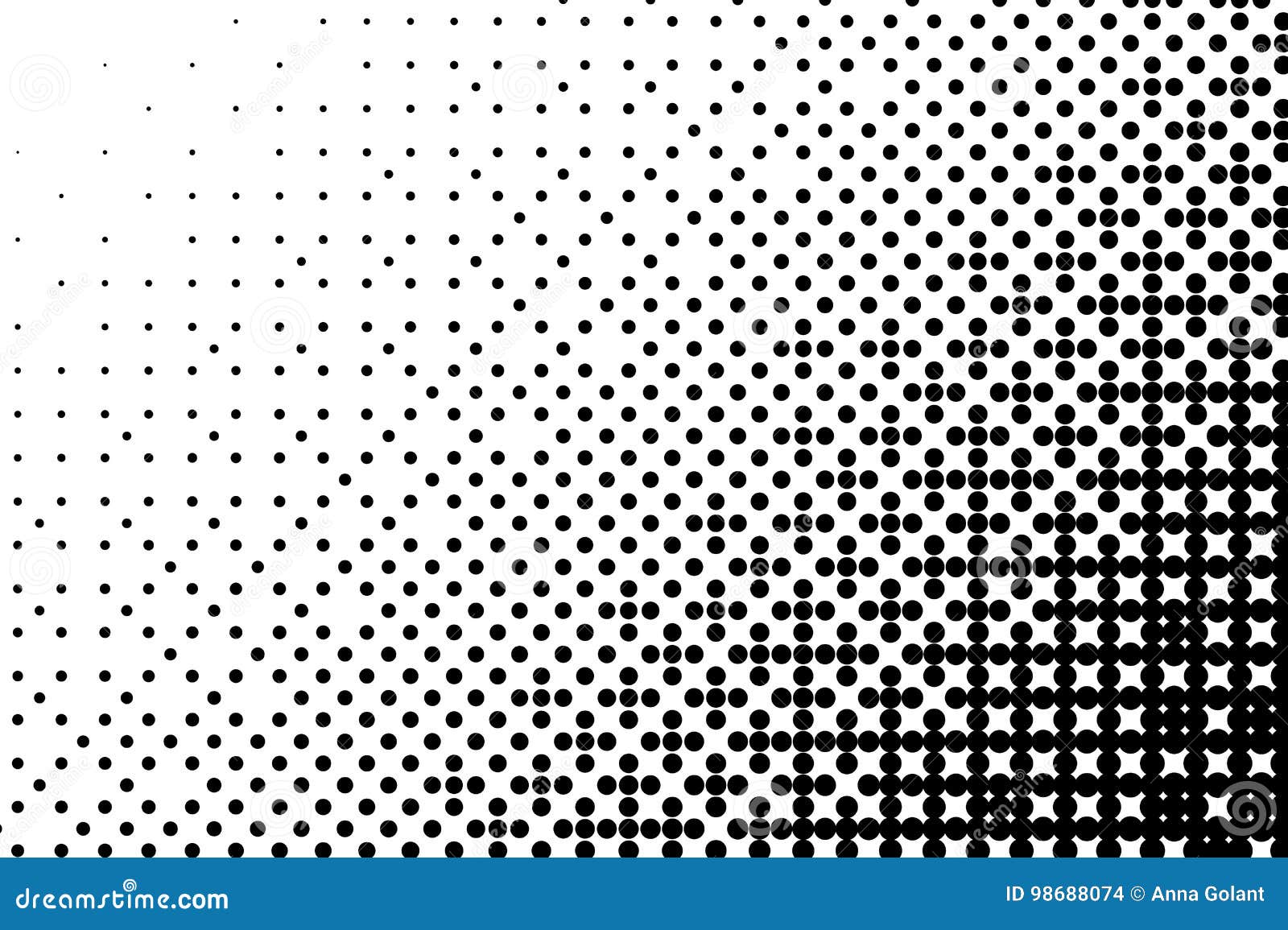 Dotted Retro Backdrop, Panels with Dots, Points, Circles, Rounds. Comic ...