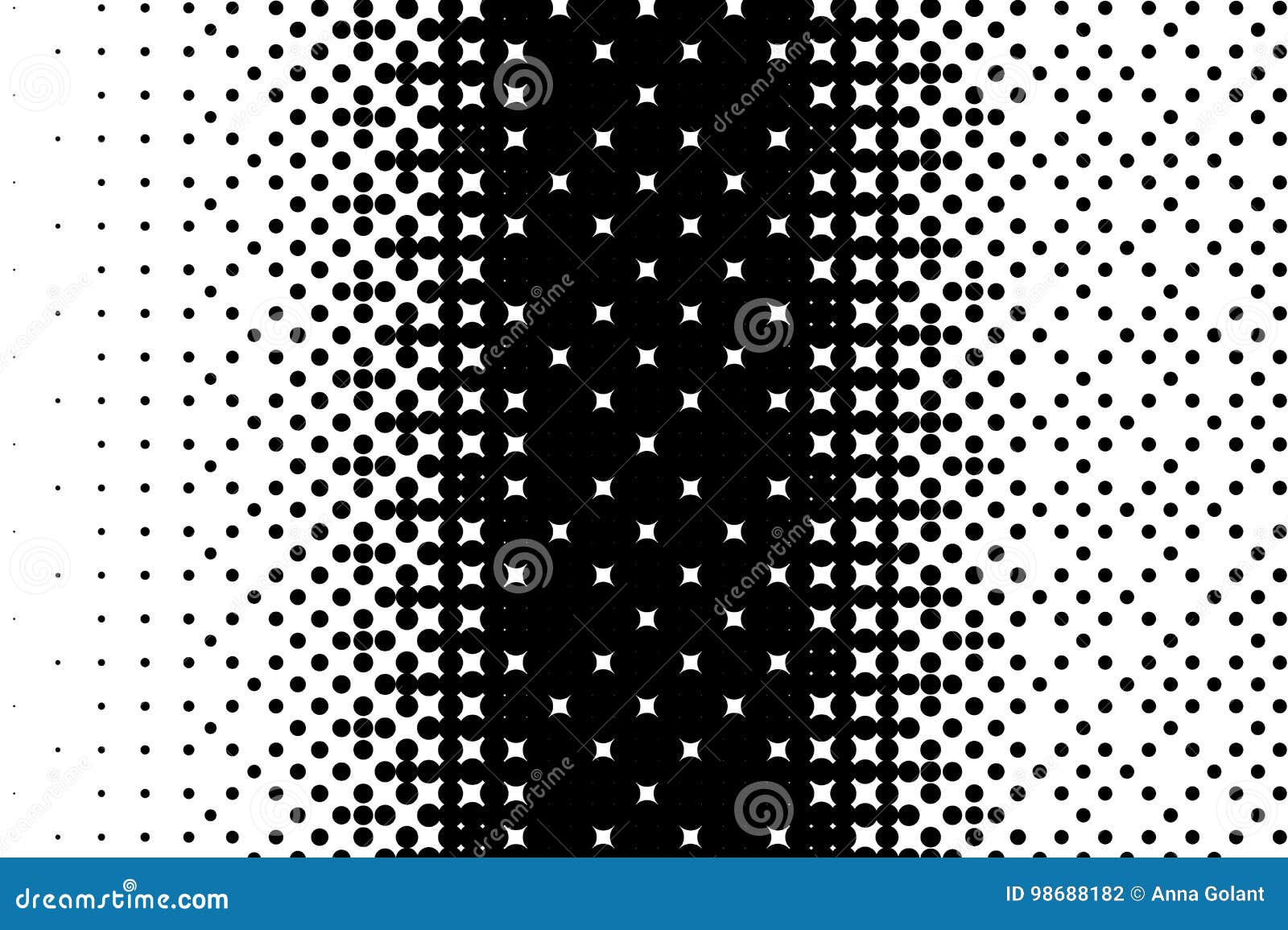 Dotted Retro Backdrop, Panels with Dots, Points, Circles, Rounds. Comic ...