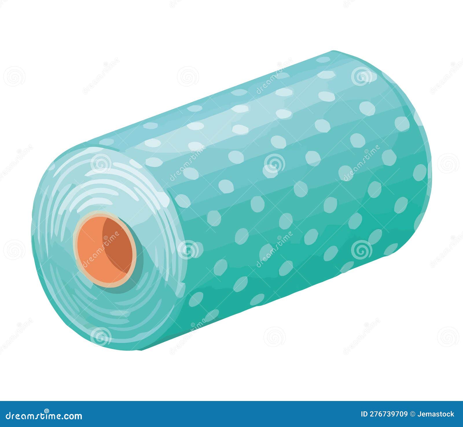 Dotted Roll Plastic Packing Stock Vector - Illustration of plastic ...