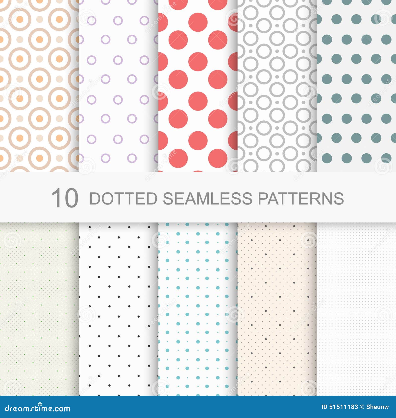 Dotted, Pop Art Seamless Pattern. Background In Pop Art Style. Set ... Dotted, Pop Art Seamless Pattern. Background In Pop Art Style. Set ...
