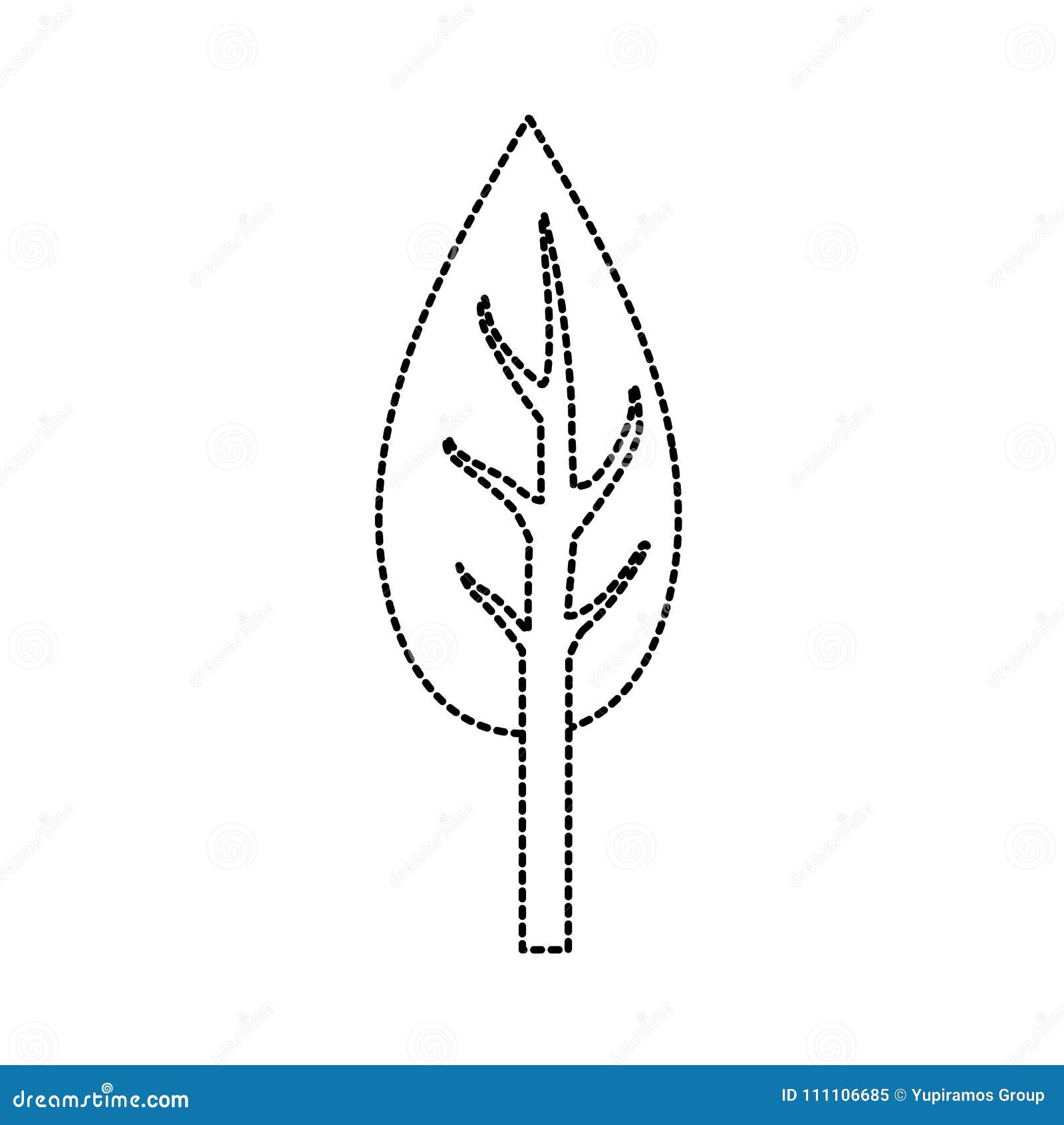 Dotted Shape Natual and Ecological Tree with Branches Plant Stock ...